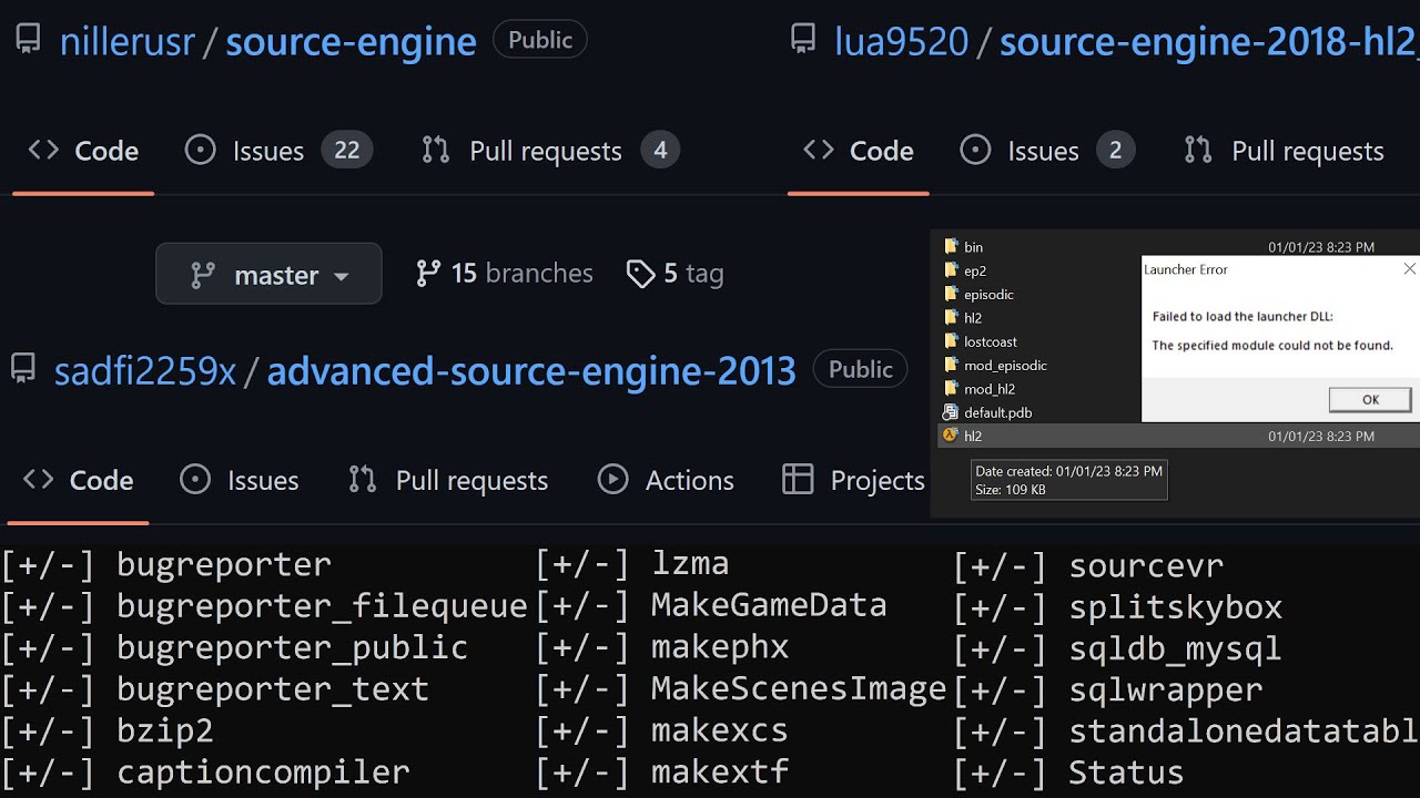 Gareth Showcases: Valve Source Code Leaks & The Advanced Source Engine Project!