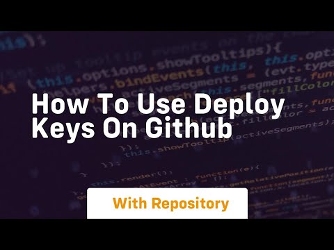How to use deploy keys on github