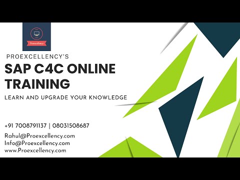 Sap C4C Online Training |SAP Cloud for Customer Training for Beginners With Top Trainer