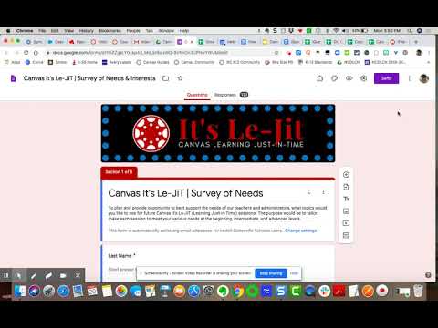 Embedding Google Forms in Canvas