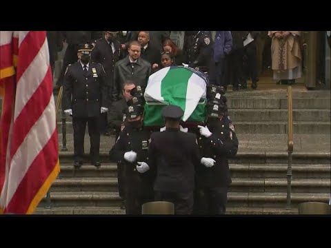 Albany PD members attend funeral for fallen NYPD officer