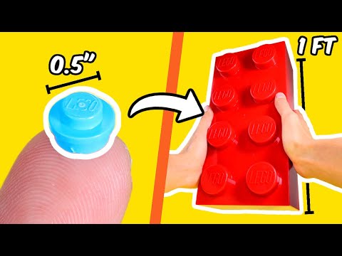 WORLD’S smallest vs LARGEST LEGO piece…