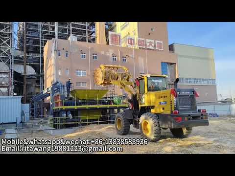 Double Shaft Big Bales Biomass Cutter/Shredder/Crusher for China Datang Power Generation Plant