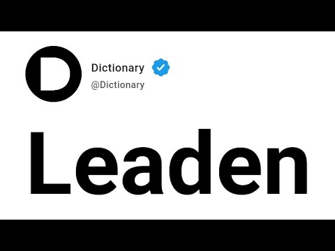 Leaden Meaning In English