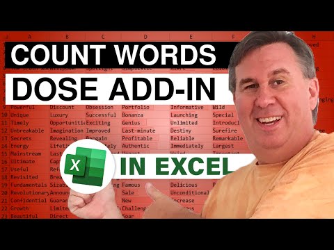 Excel How to Count Words, Characters Or Sheets in Excel - Episode 2508B
