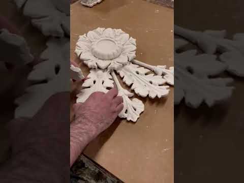 Little sample of The Bexley, a beautiful Victorian ceiling rose made up of 17 different components!