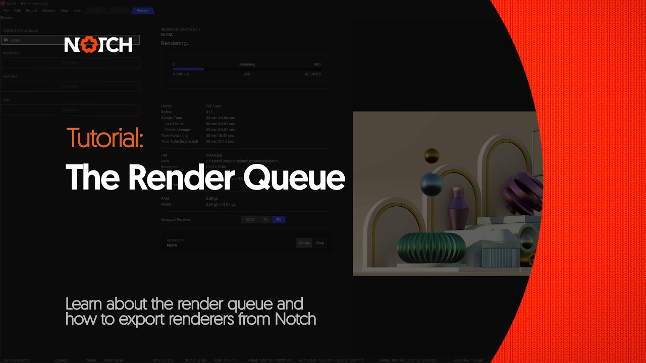 Notch Tutorial: The Render Queue