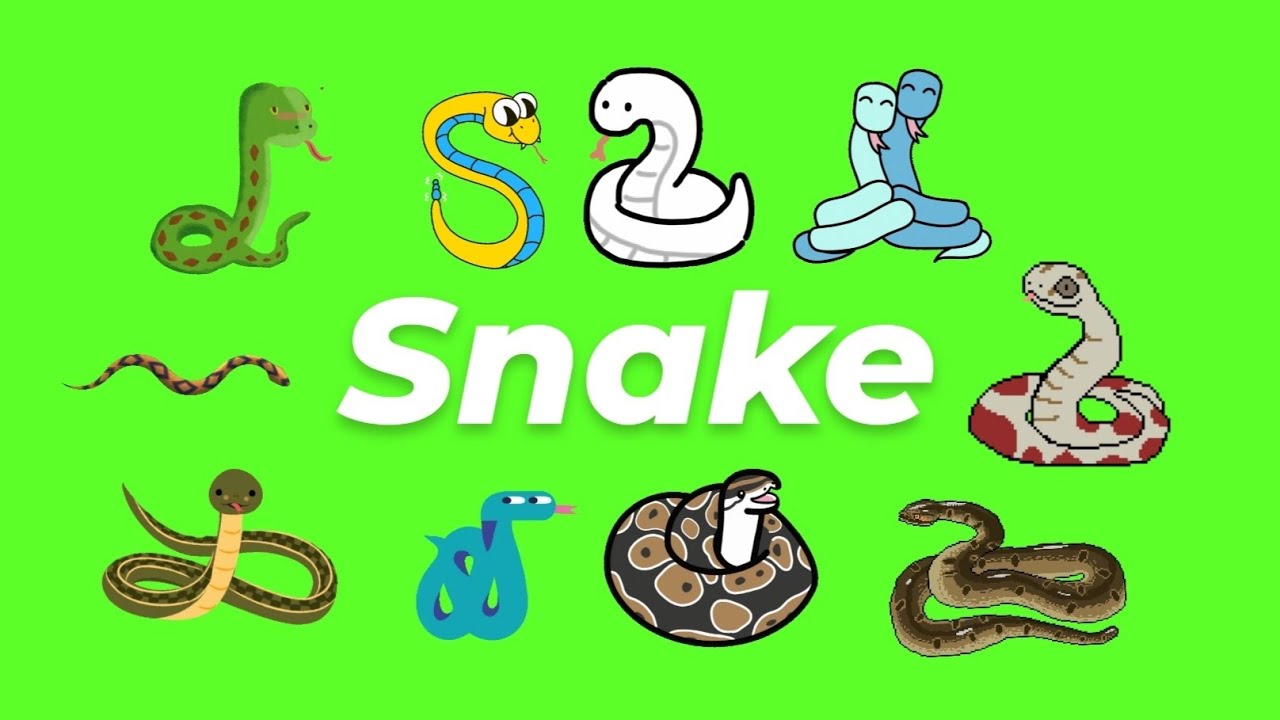 Animated Snake GIF Green Screen Pack (Free Download)