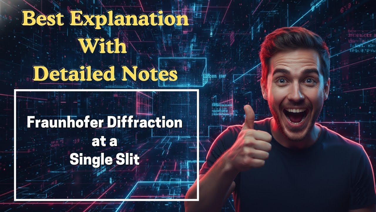 [153] Fraunhofer Diffraction at a Single Slit (Engineering Physics)
