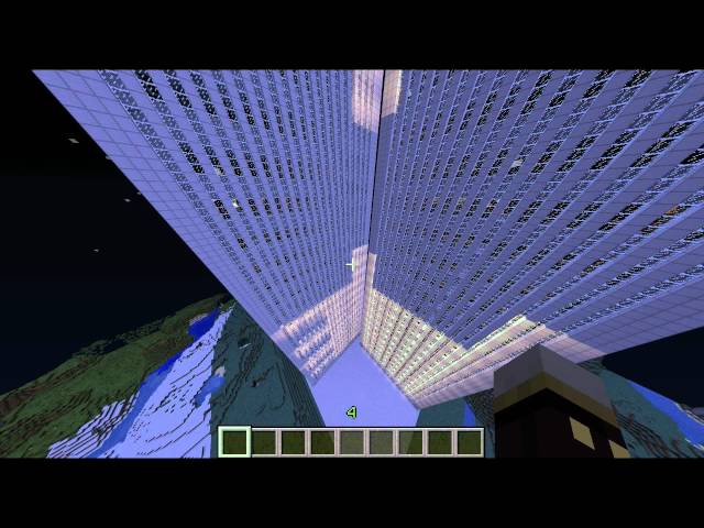 Twin Towers Redstone Lamp Non-Linear Display Minecraft Map