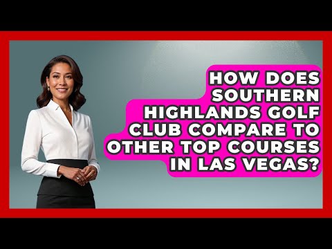 How Does Southern Highlands Golf Club Compare To Other Top Courses In Las Vegas?