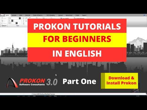 Prokon Tutorials For Beginners In English: Part 1 Download Prokon and install Prokon