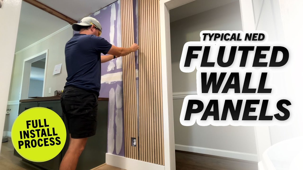 Fluted Wall Panels From Lowe's - Full Installation Process