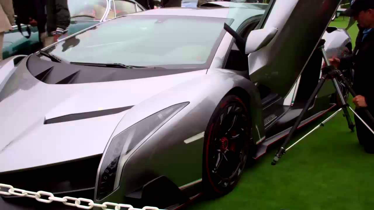 Lamborghini Veneno supercar prototype at Pebble Beach 2013