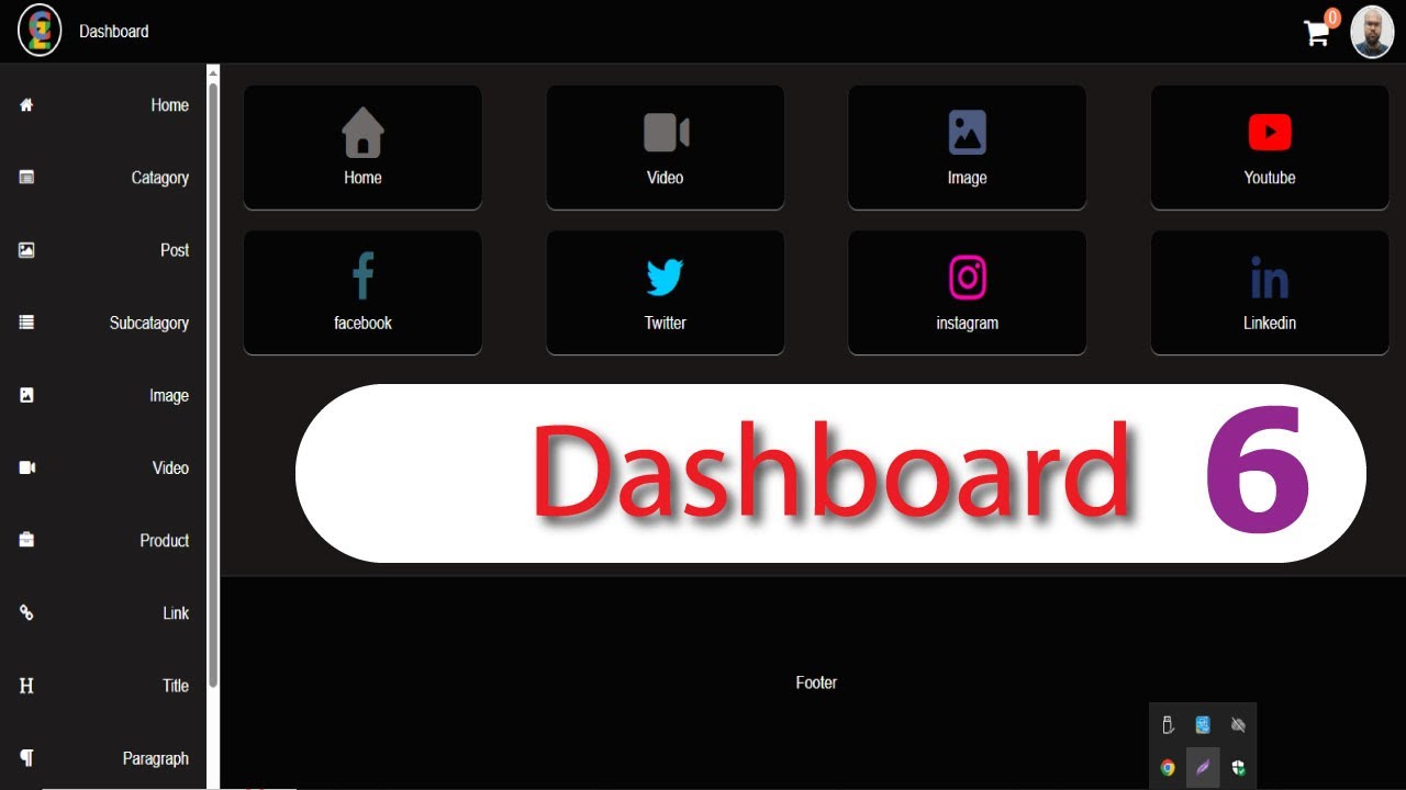 how to dashboard design html css javascript  #codezara #coding #webdevelopment #dashboard