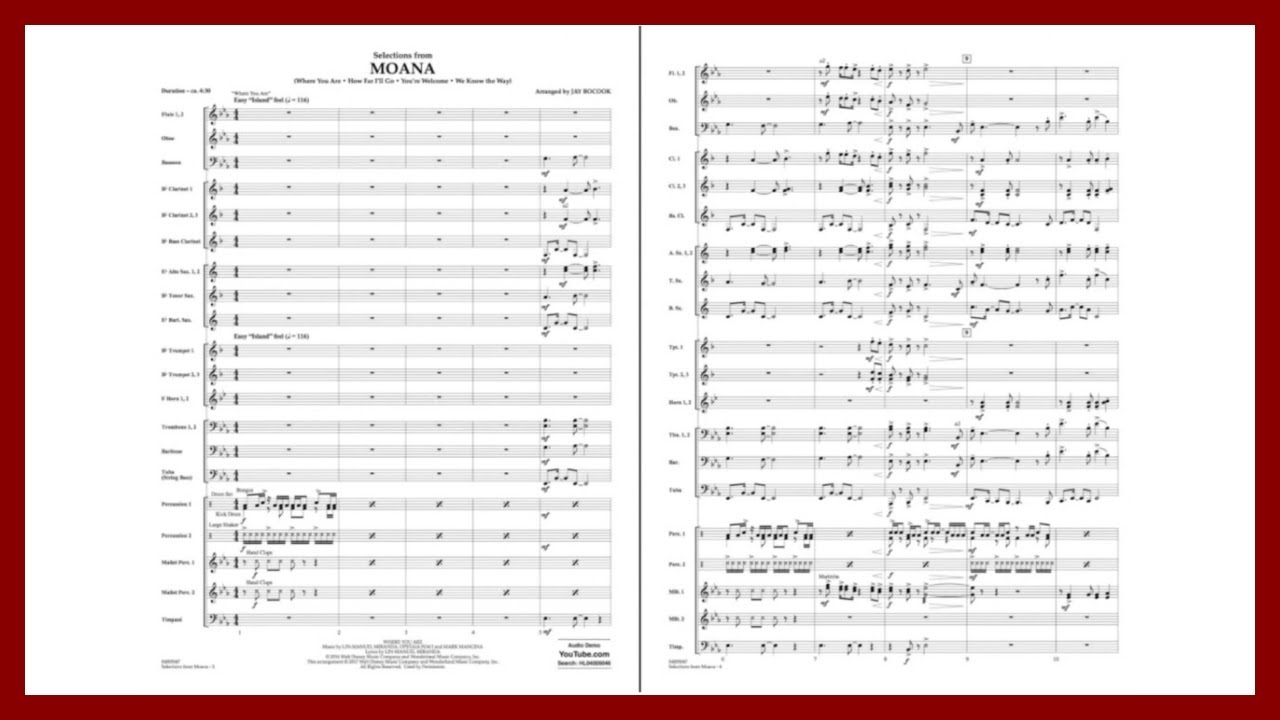 Selections from Disney's Moana | Arr. Jay Bocook