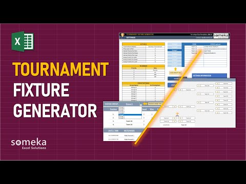 Tournament Fixture Generator | Standings, Fixture, Playoffs in Excel!