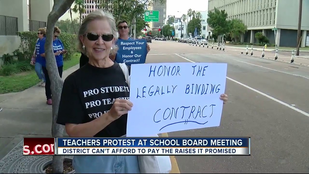 Hillsborough County teachers demand promised pay raises