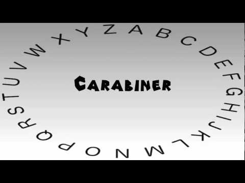 How to Say or Pronounce Carabiner