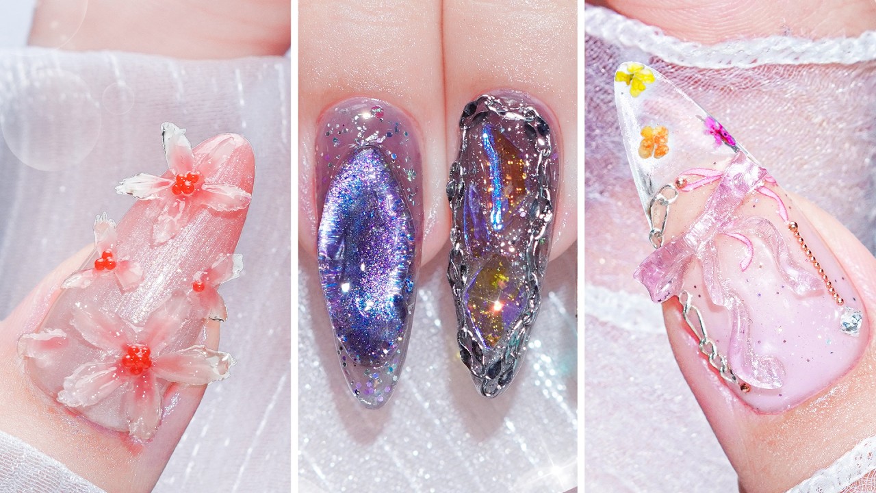 Hand-Painted Floral Nails 🌸🎨 Elegant Watercolor Designs That Look Like REAL ART! 💅✨