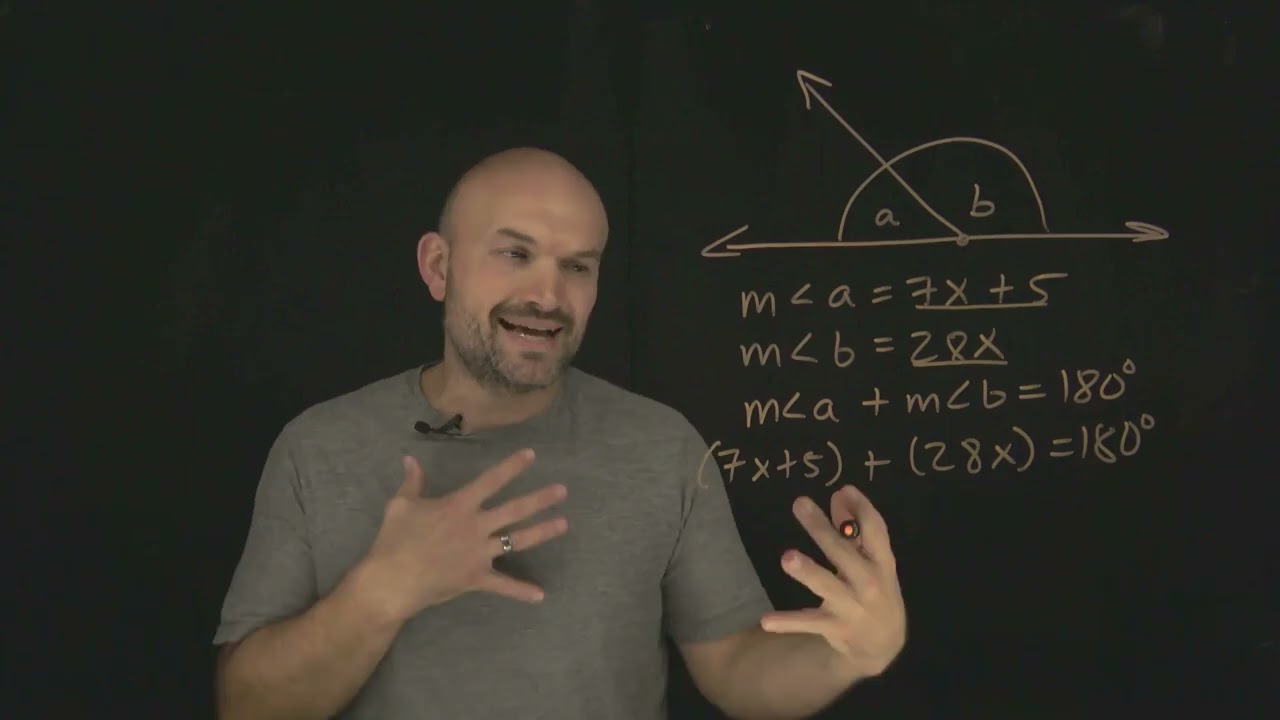 Solve for missing value with supplemenraty angles