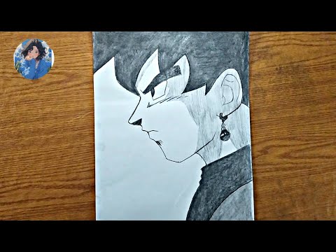 How to draw Goku Black SUPER SAIYAN ROSE||Easy anime drawing step by step||Anime drawing