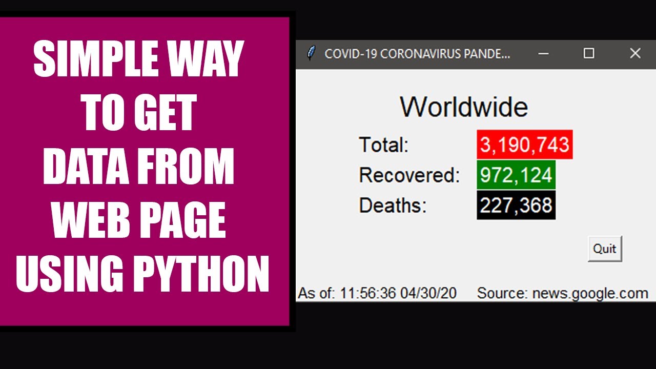 Scraping Data with Python (Free Source Code)