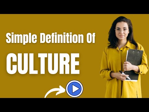 Simple Definition of Culture - WHAT DOES Culture MEAN ❓ | Definition Channel HD