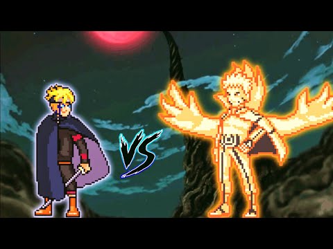 Boruto Timeskip VS Naruto Hokage Biju in Jump Force Mugen