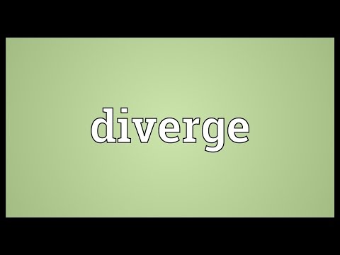 Diverge Meaning