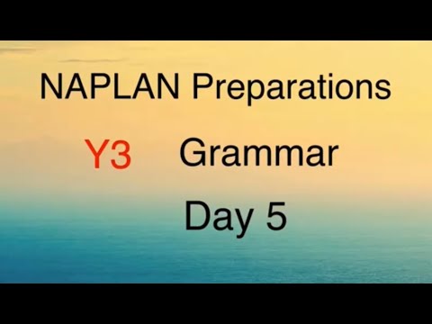 NAPLAN Preparations Year 3 Grammar Day 5 - Key points for adding ‘ed’ and ‘ing’ to verbs