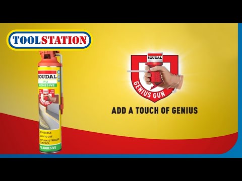 Soudal Genius Gun Plasterboard Adhesive Foam 750ml | Toolstation