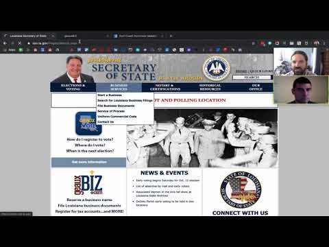 How to DIY File an LLC in Louisiana - Part 1/2 - Reserve the LLC Name First!