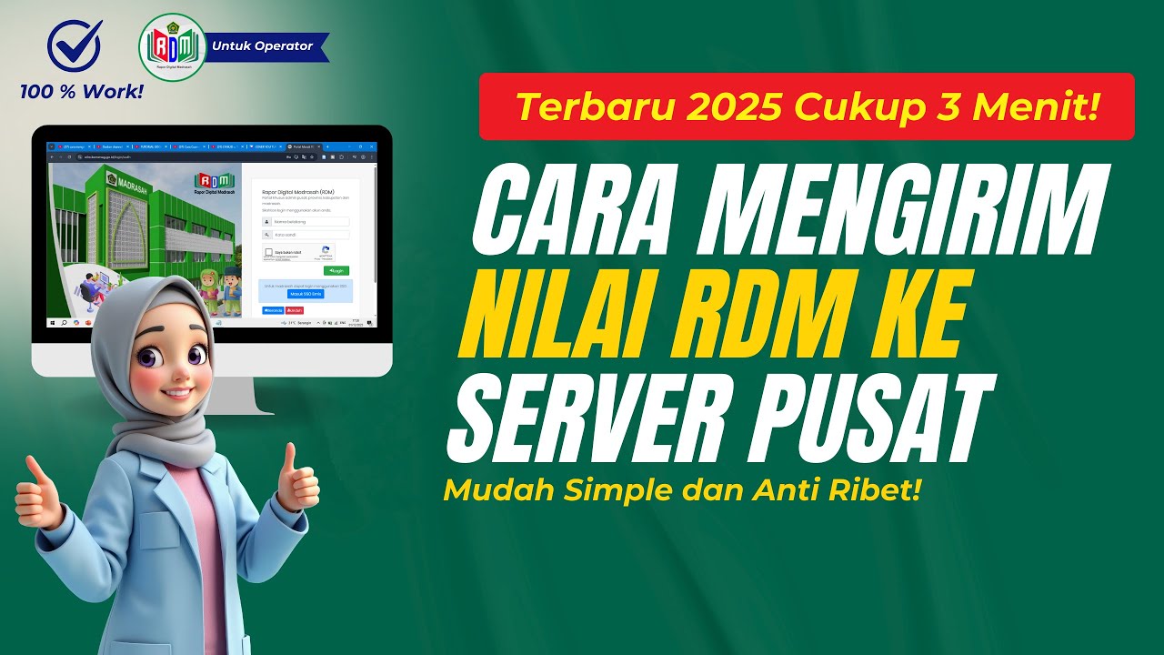 CARA KIRIM NILAI RDM KE PUSAT DAN CARA CEK HASIL PENGIRIMAN NILAI DI PORTAL RDM