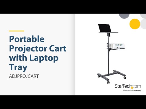 Mobile Projector and Laptop Stand/Cart / ADJPROJCART | StarTech.com