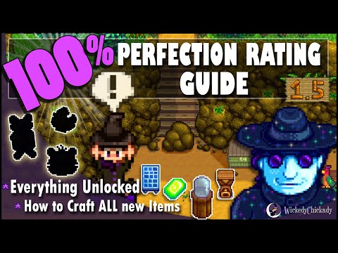 Getting A 100% Perfection Rating in Stardew Valley 1.5 | How-To Guide & Unlocked End Game Showcase