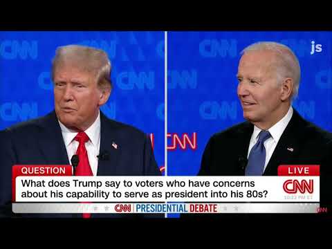 At 2024 debate, Biden and Trump spar over age as president, accepting 2024 election results