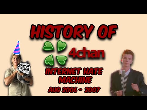 History of 4chan (Internet Hate Machine Aug 2006 - Dec 2006)
