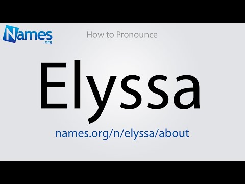 How to Pronounce Elyssa