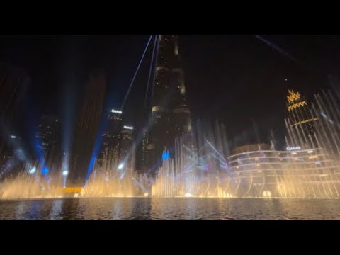 Dubai Burj Khalifa NYE 2024 Fountain Show (pure uninterrupted version)