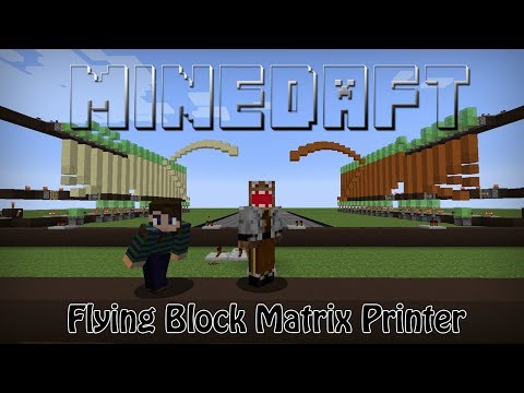 Steam Community :: Video :: The Flying Block Matrix Printer - Minecraft