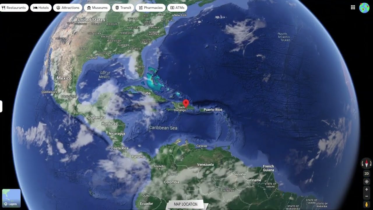 Where on the map - Dominican Republic