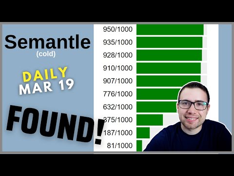 It's not the SPELLING... It's the MEANING. Can I Guess the Secret Word? - SEMANTLE March 19th