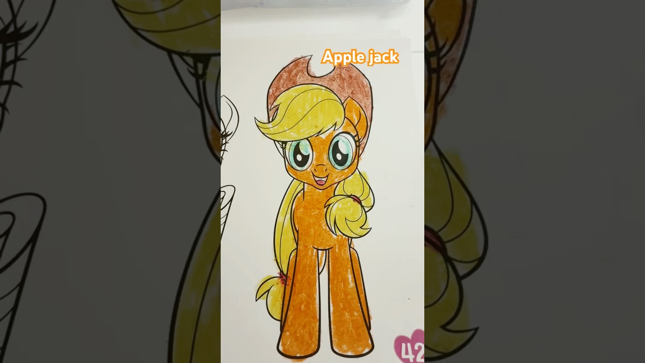 Apple jack, My little pony #mylitlepony #applejack #coloring