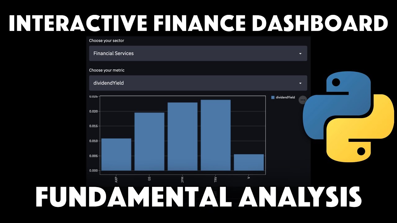 Build an Interactive Finance Dashboard with Python & Streamlit to compare Fundamentals of Stocks