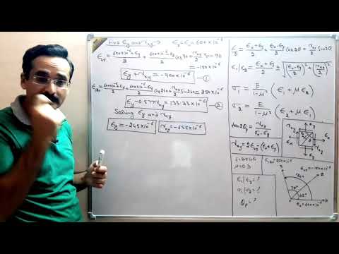 Principal Strain In Strength Of Materials - GATE Numerical 2 Video Lecture - Strength of ...
