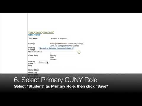 How to Modify your CUNY Portal Account Students