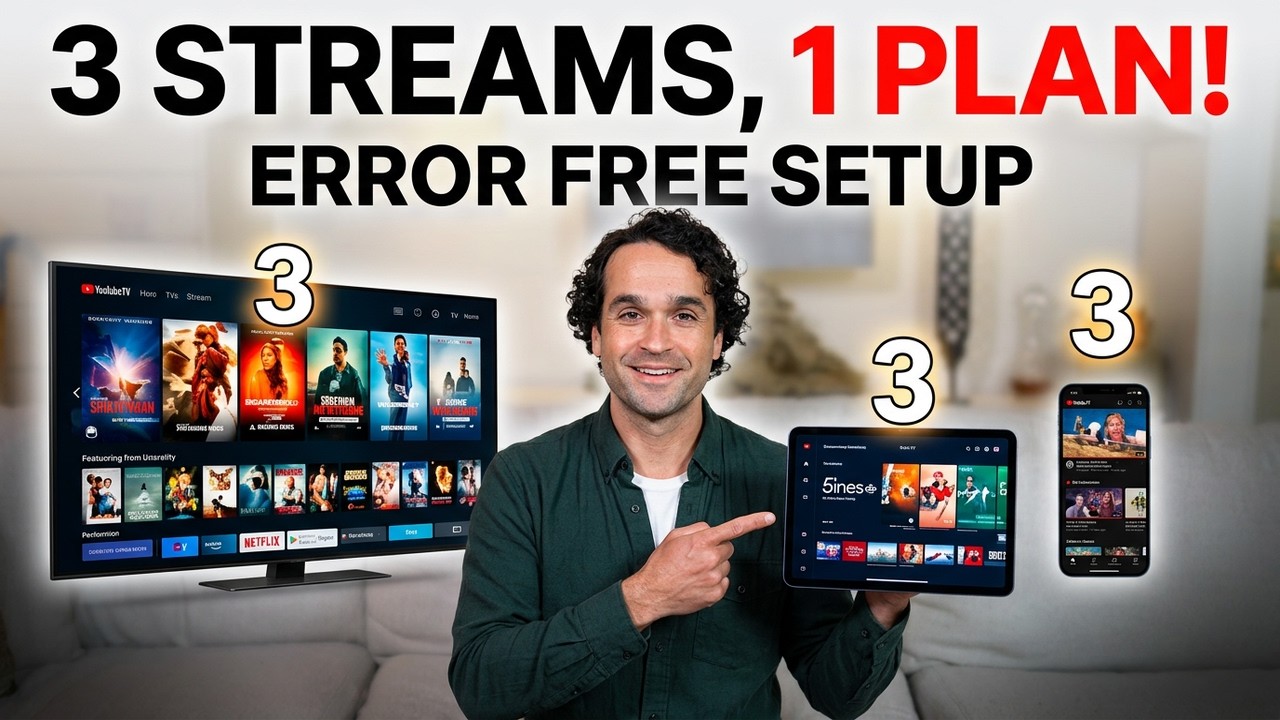 How to Watch YouTube TV on 3 Devices (Simultaneous Streaming Guide 2026)