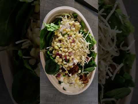 Chipotle Miracle Mile Shops - Ordered chicken salad with corn, sour cream & cheese