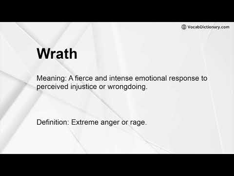Wrath Meaning